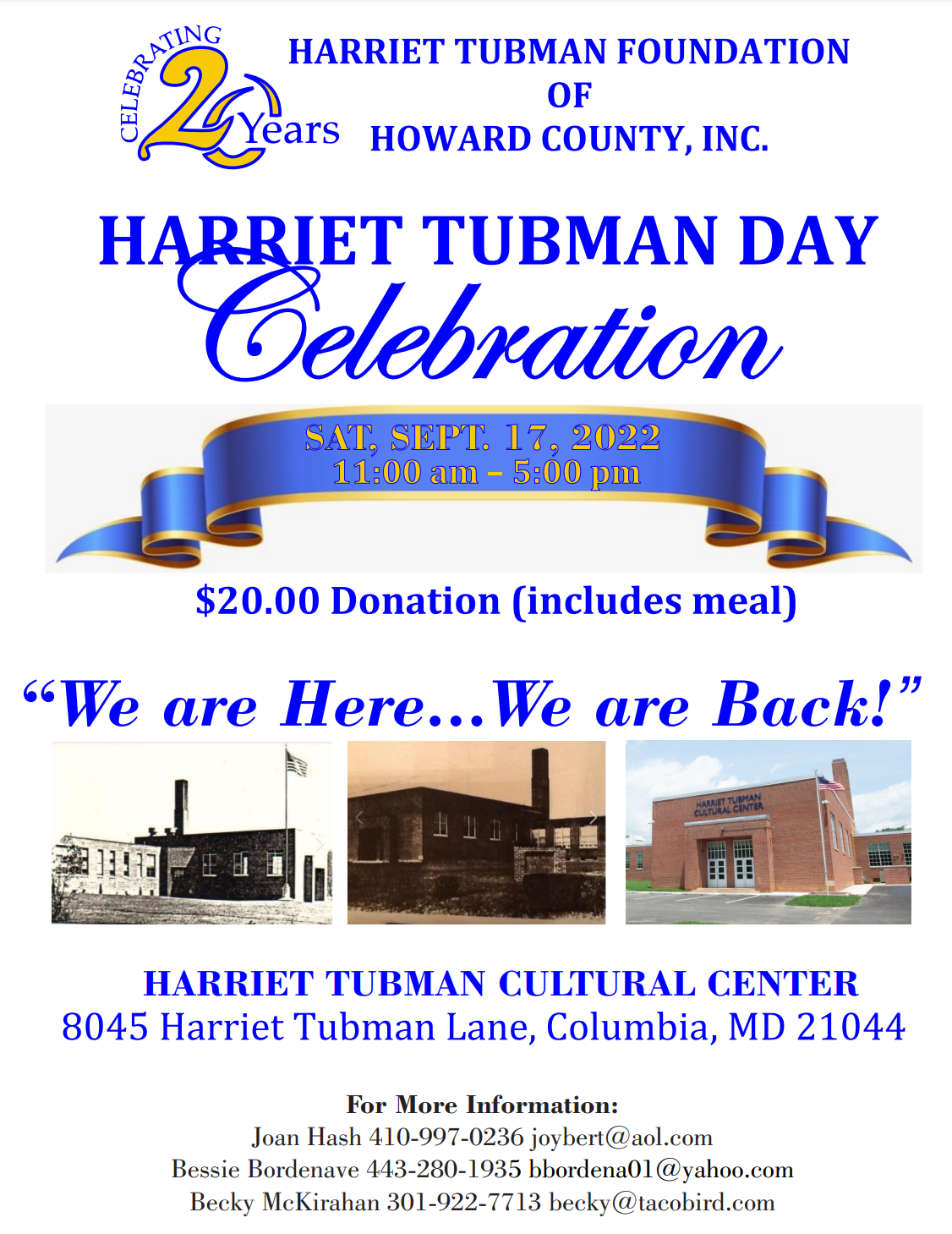 Harriet Tubman Day Celebration