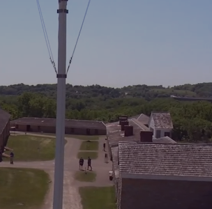 Historic Fort Snelling flag flies again on restored flag pole | Boreal ...