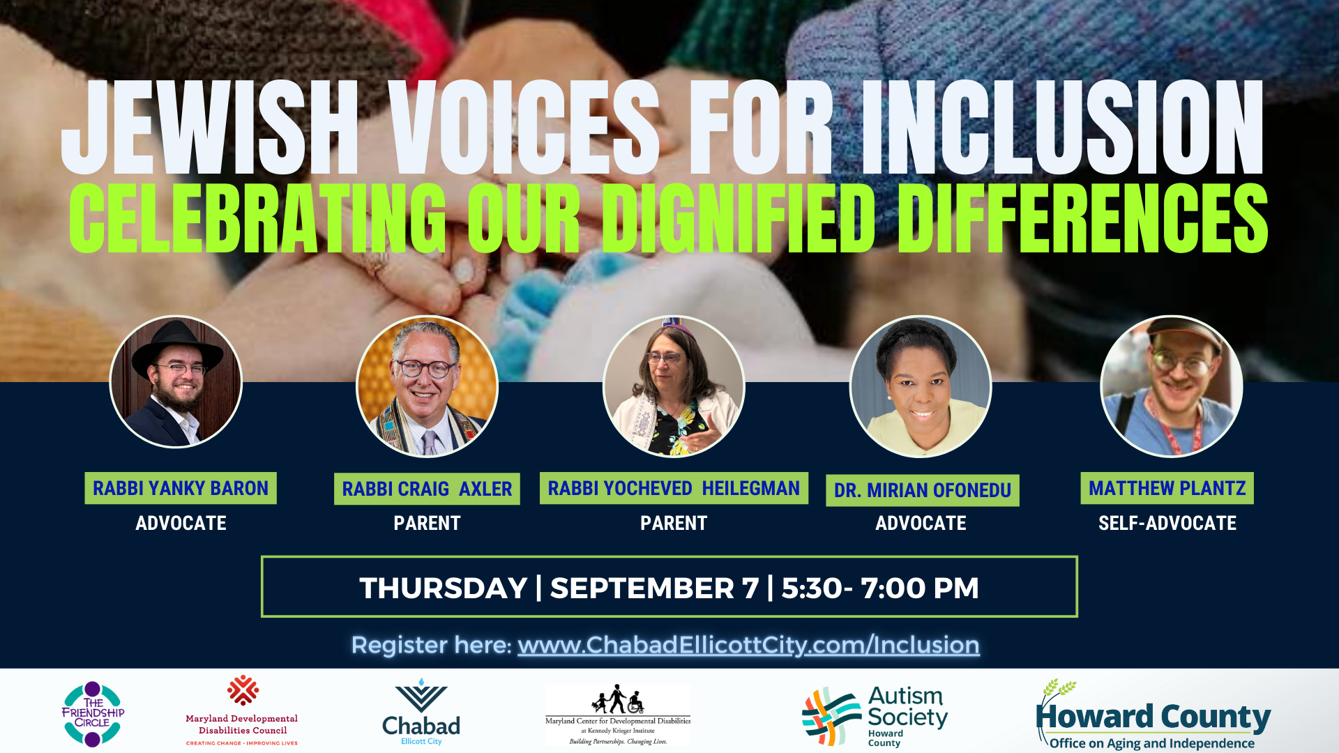 Jewish Voices For Inclusion: Celebrating Our Dignified Differences