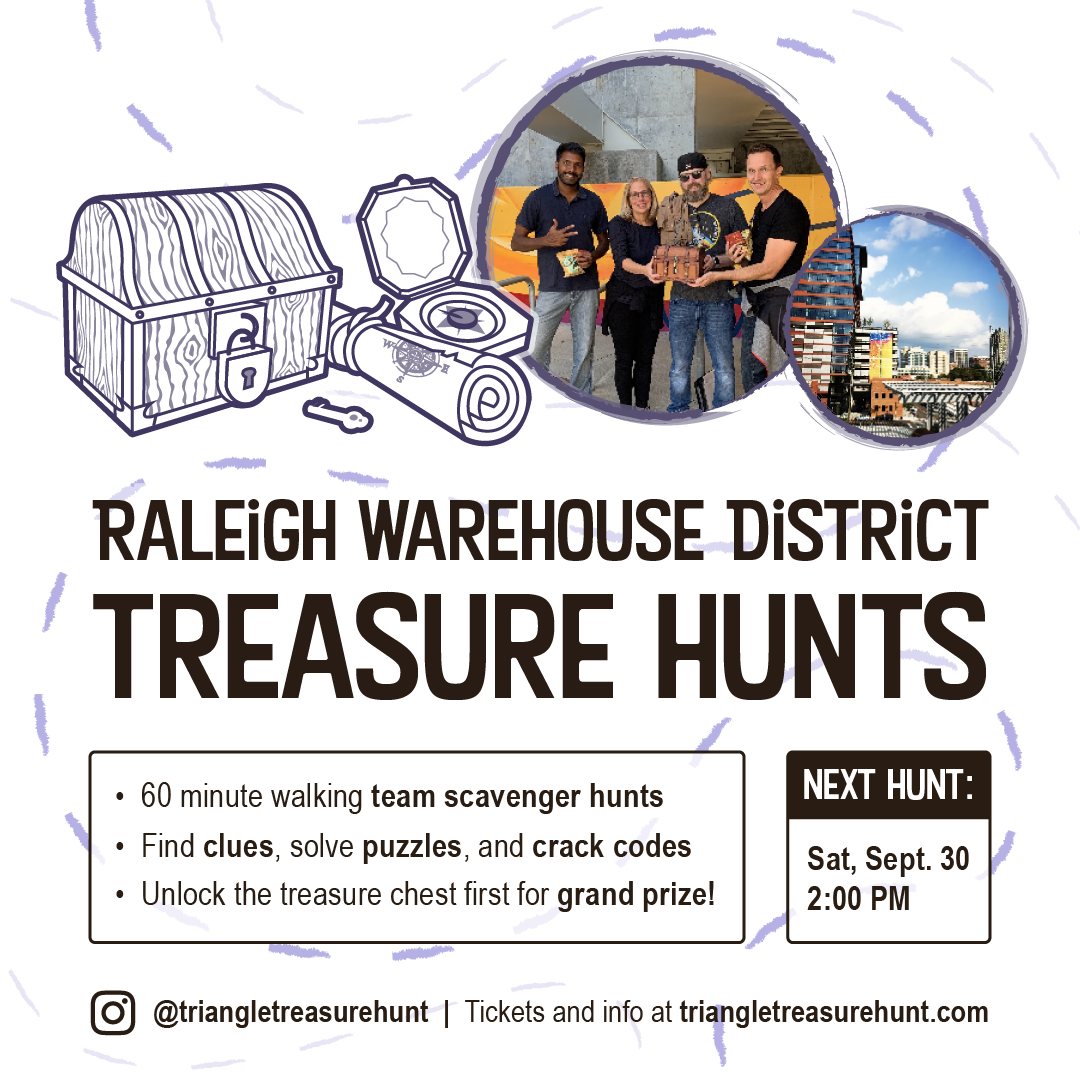 Raleigh Warehouse District Treasure Hunt - Walking Team Scavenger Hunt