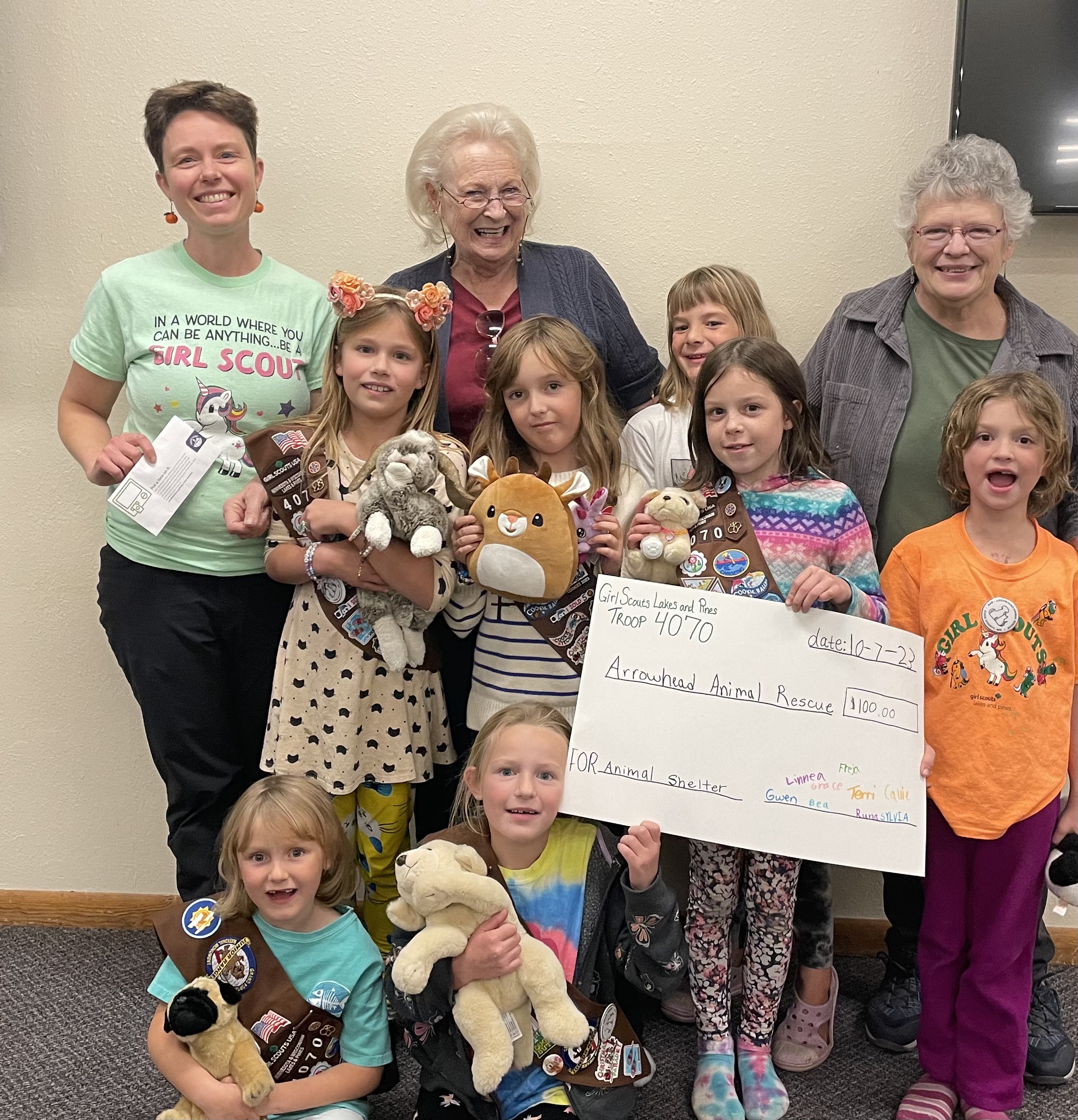 Local Girl Scout Troop 4070 supports Arrowhead Animal Rescue through ...