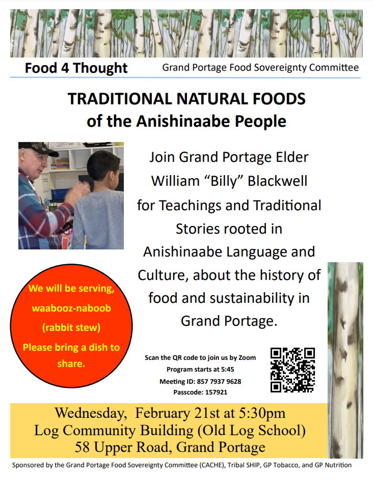 Grand Portage Food Sovereignty Committee hosts Traditional Natural ...