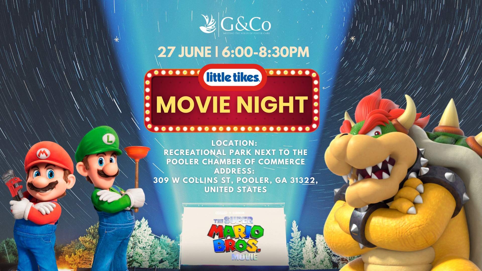 Gilliard and Company Little Tikes Movie Night