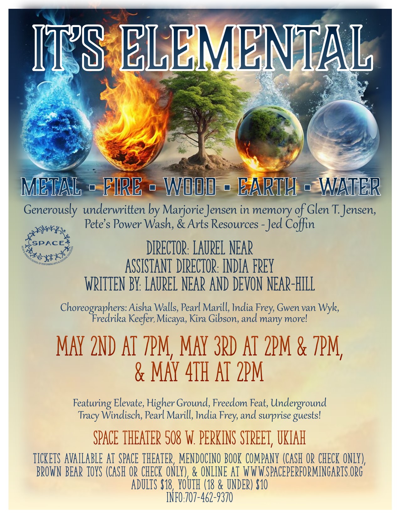 SPACE Theater Proudly Presents It’s Elemental