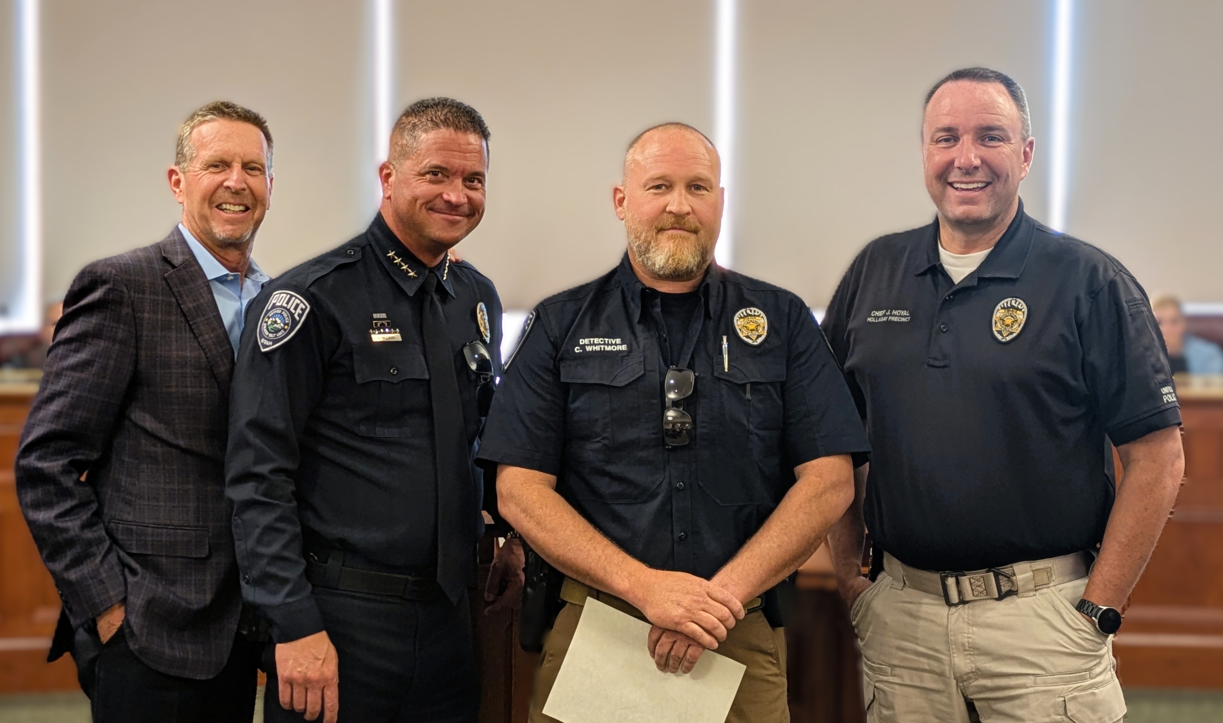 Officer Whitmore recognized for outstanding duty as bailiff | Holladay ...