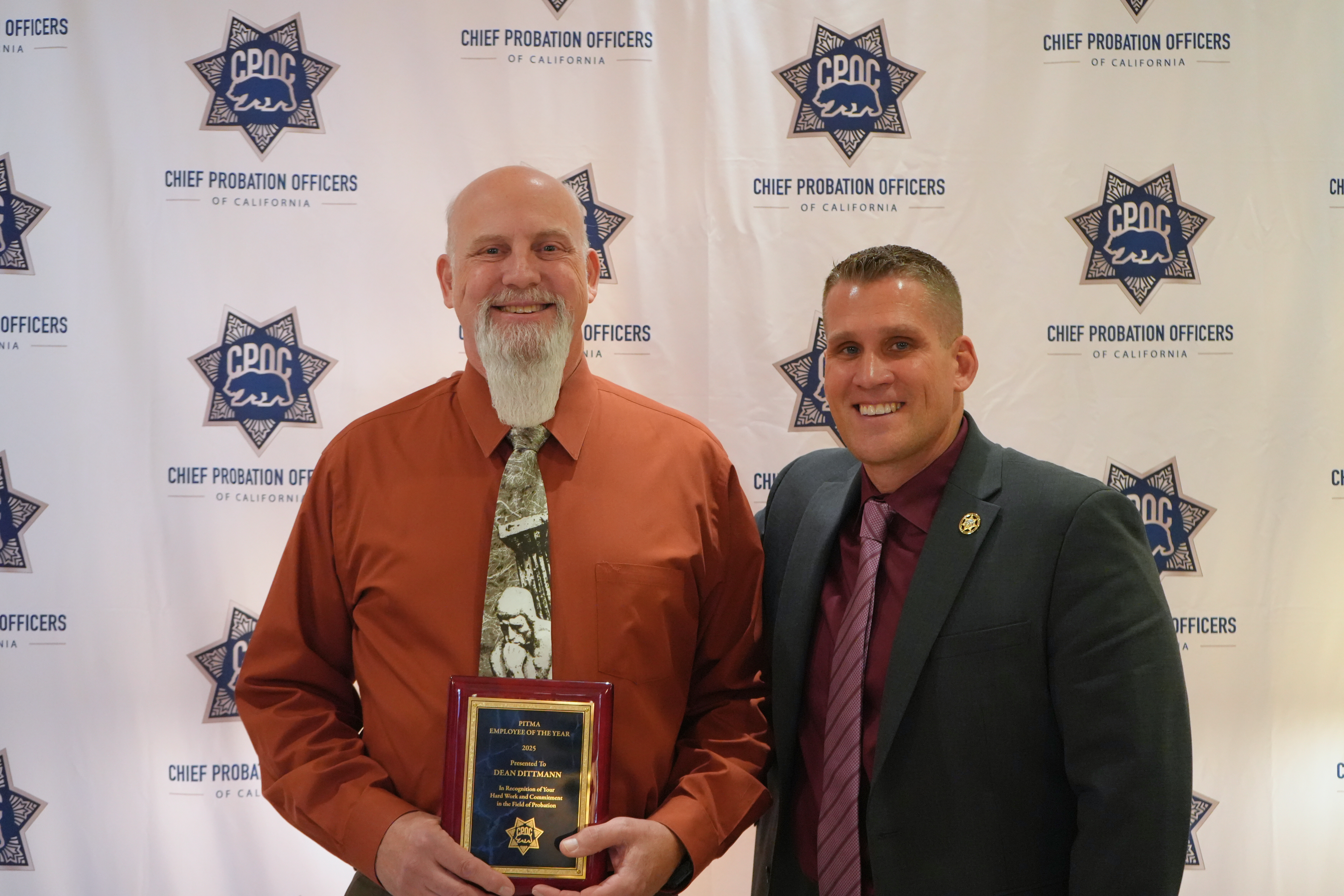 Placer County Probation Department’s Dean Dittman Receives Statewide ...