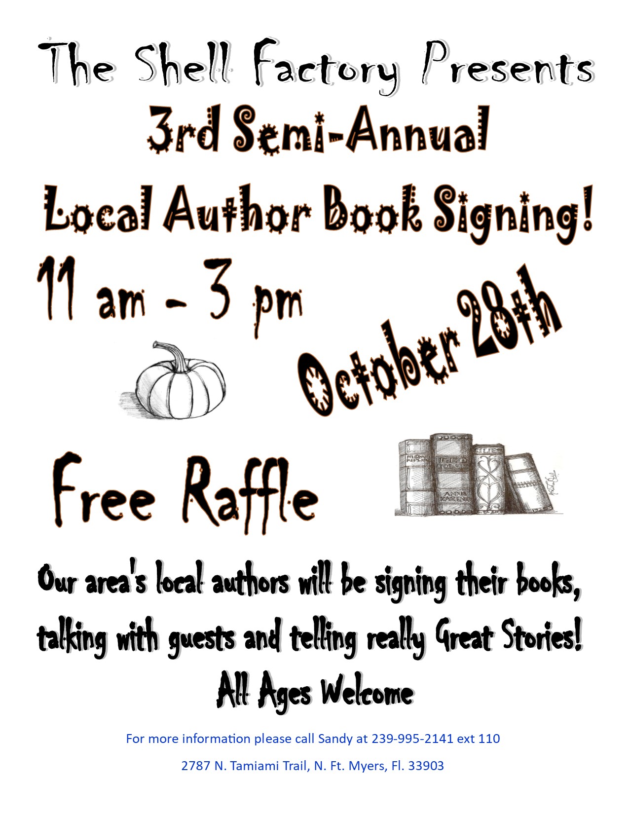 3rd Semi Annual Local Author Book Signing
