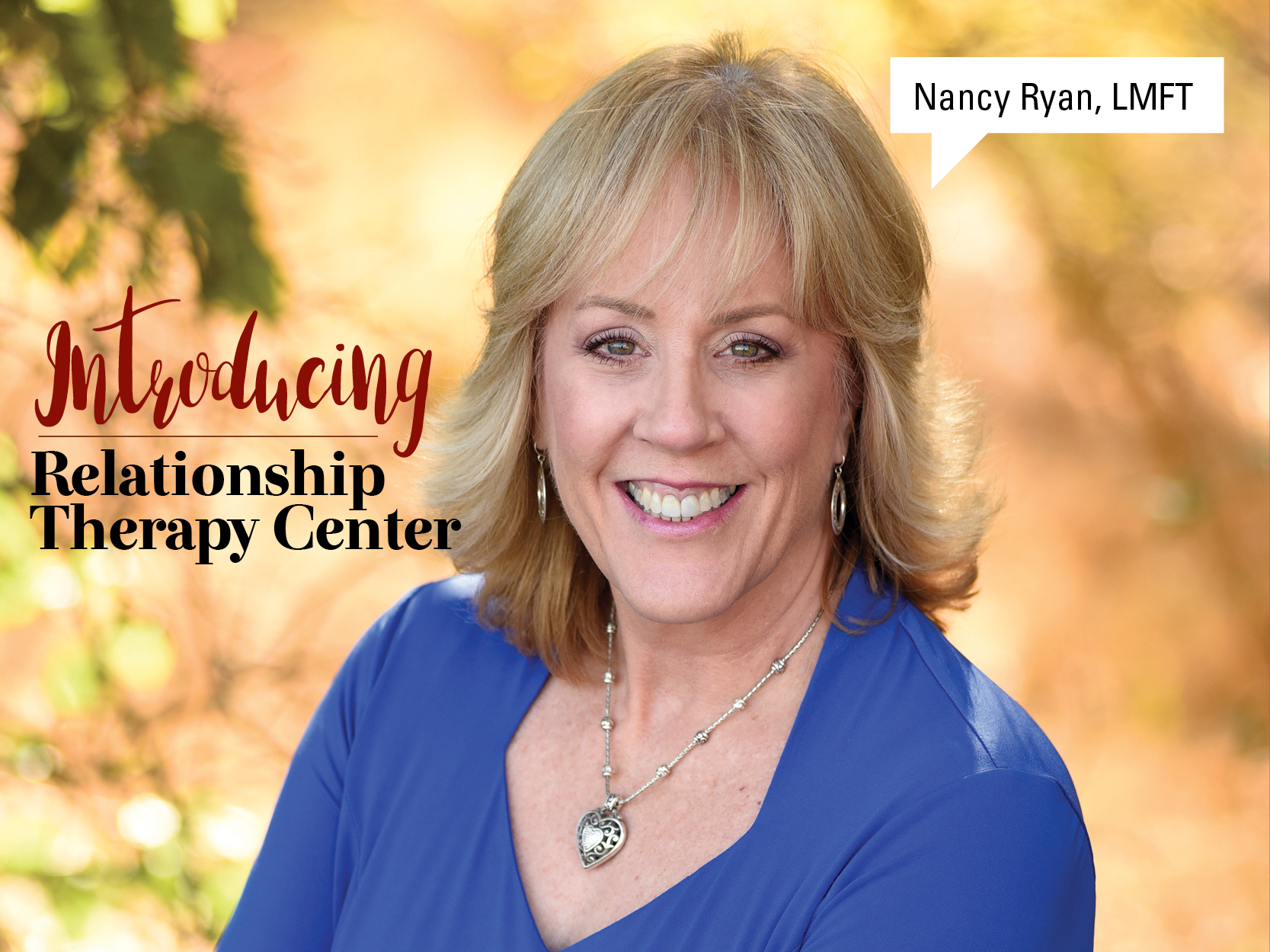 Introducing Nancy Ryan, LMFT at Relationship Therapy Center | Style ...