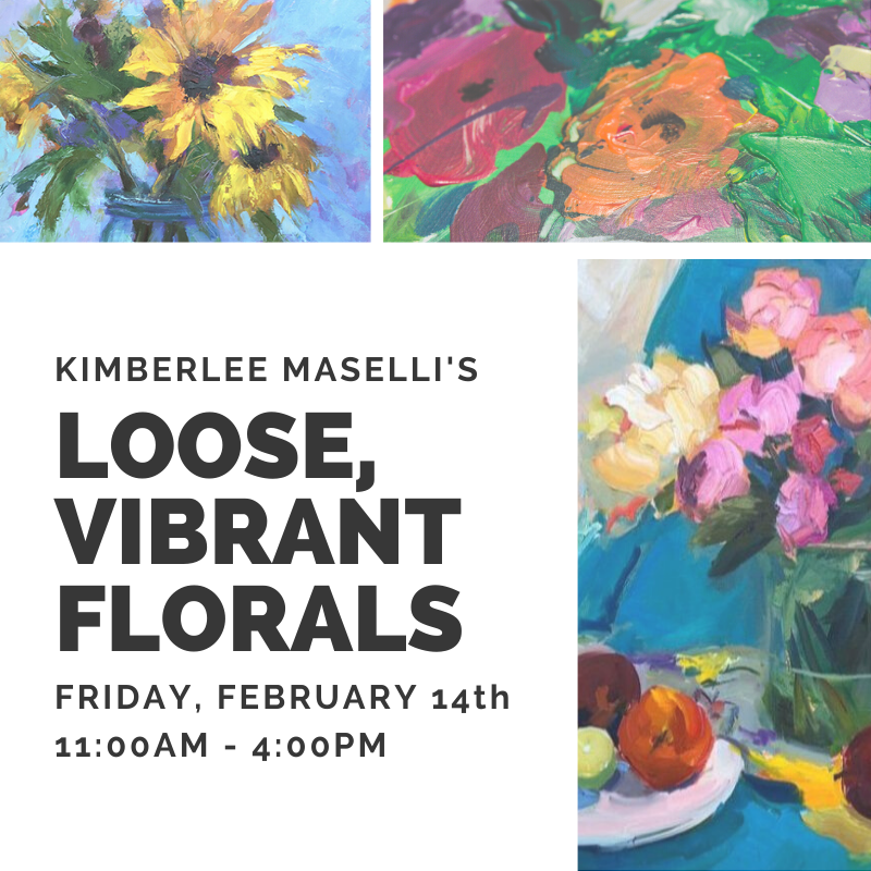 Art Workshop: Painting Loose, Vibrant Creative Florals with Kim Maselli