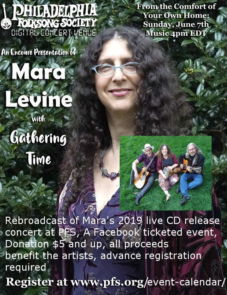 Mara Levine CD Release Online Concert Encore Presentation Hosted By The ...