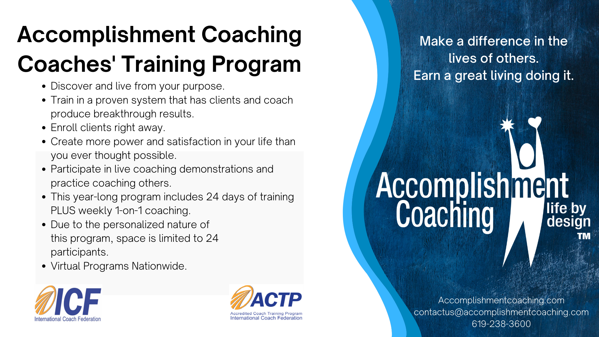 Accomplishment Coaching Coaches Training Program