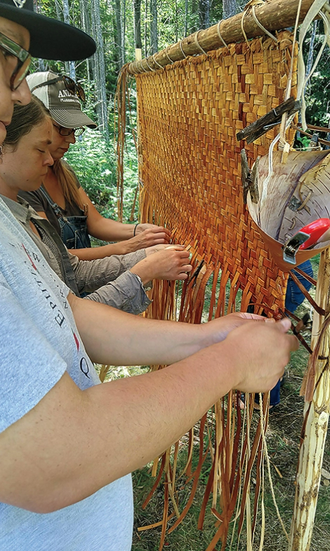 Cedar Craft: Making a traditional Anishinaabe cedar bark mat | Boreal ...