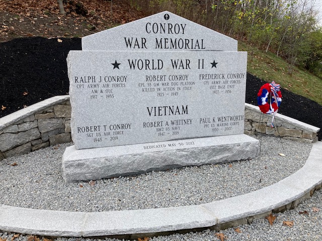 Conroy War Memorial pays homage to heroic family members | The Yankee ...