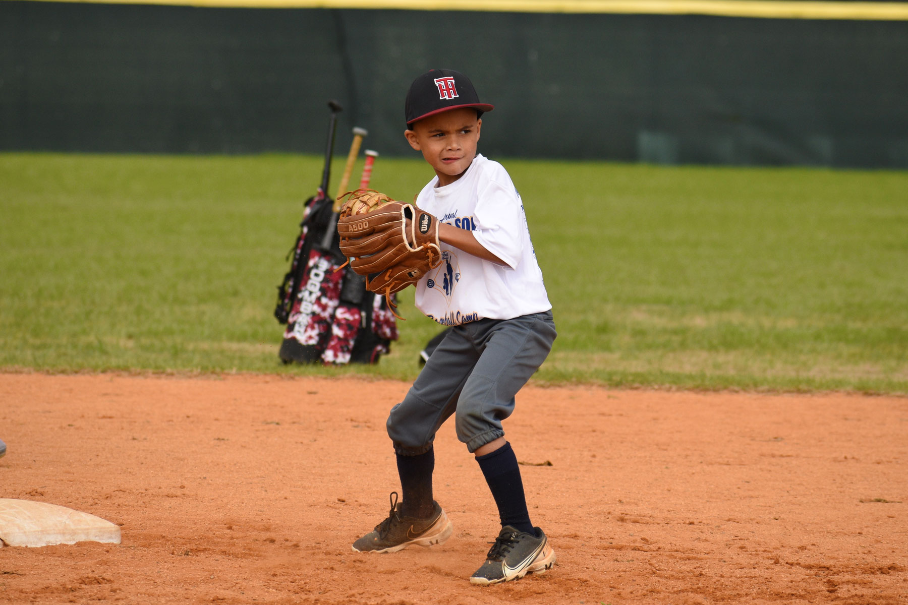 Father And Son Playing Baseball