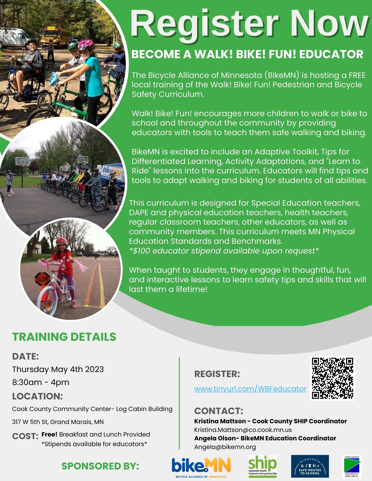 Walk! Bike! Fun! Bike Educator Training